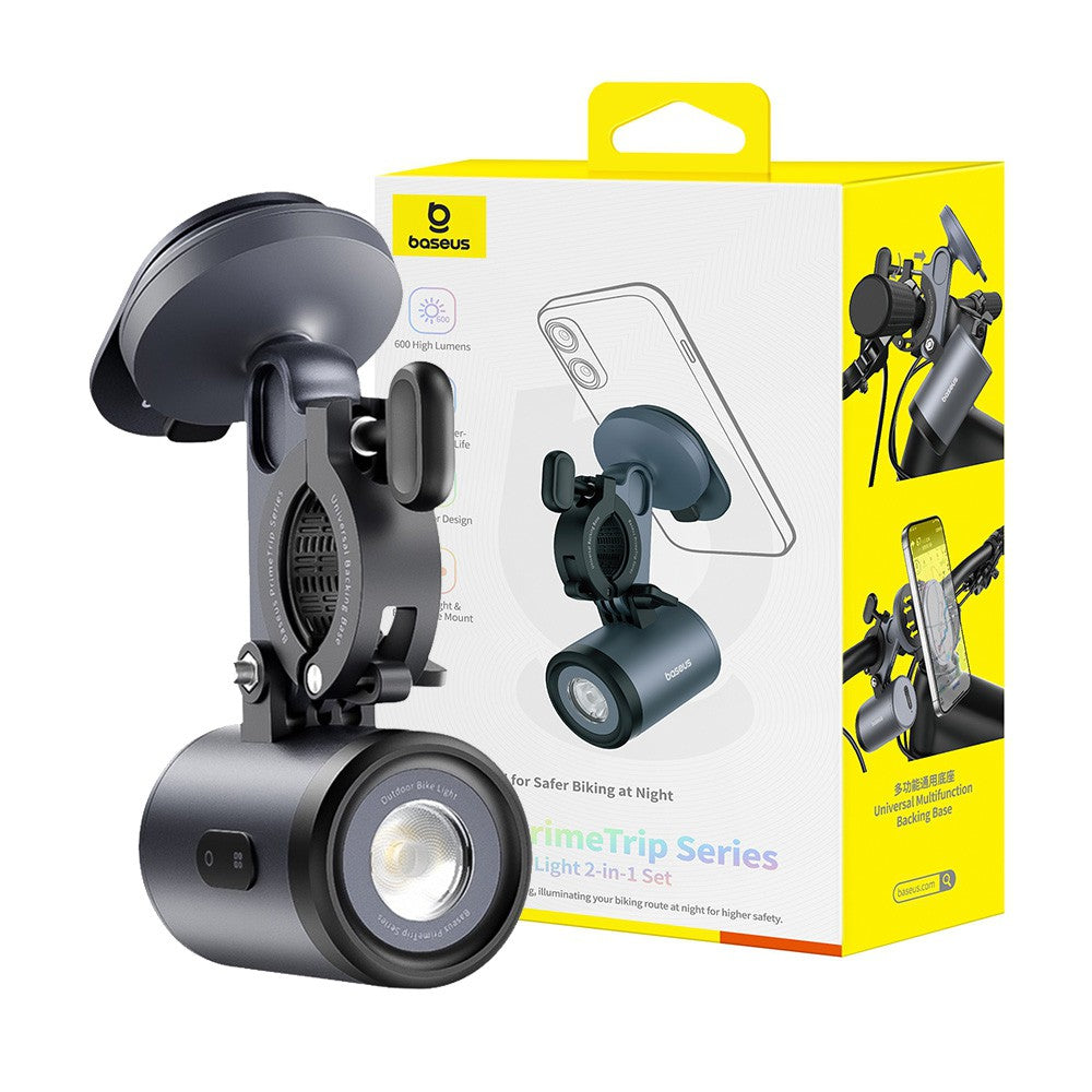 Baseus PrimeTrip Series Dual-Color Bike Light 2-in-1 Set-Cosmic Black | Goodstuff Australia
