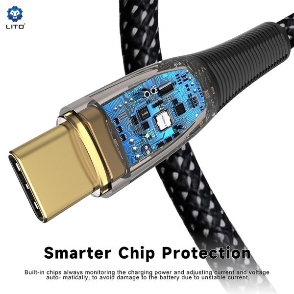 LITO LD01 USB-C To USB-C Liquid Silicone Fast Charging Cable 120cm - B ...