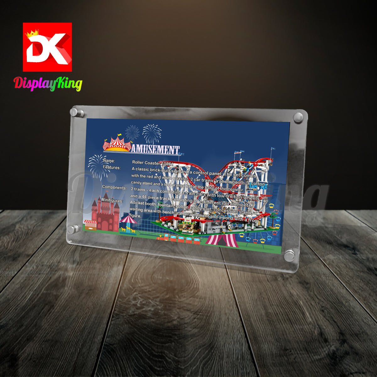 Display King - Acrylic photo frame for Lego Roller Coaster 10261 ...