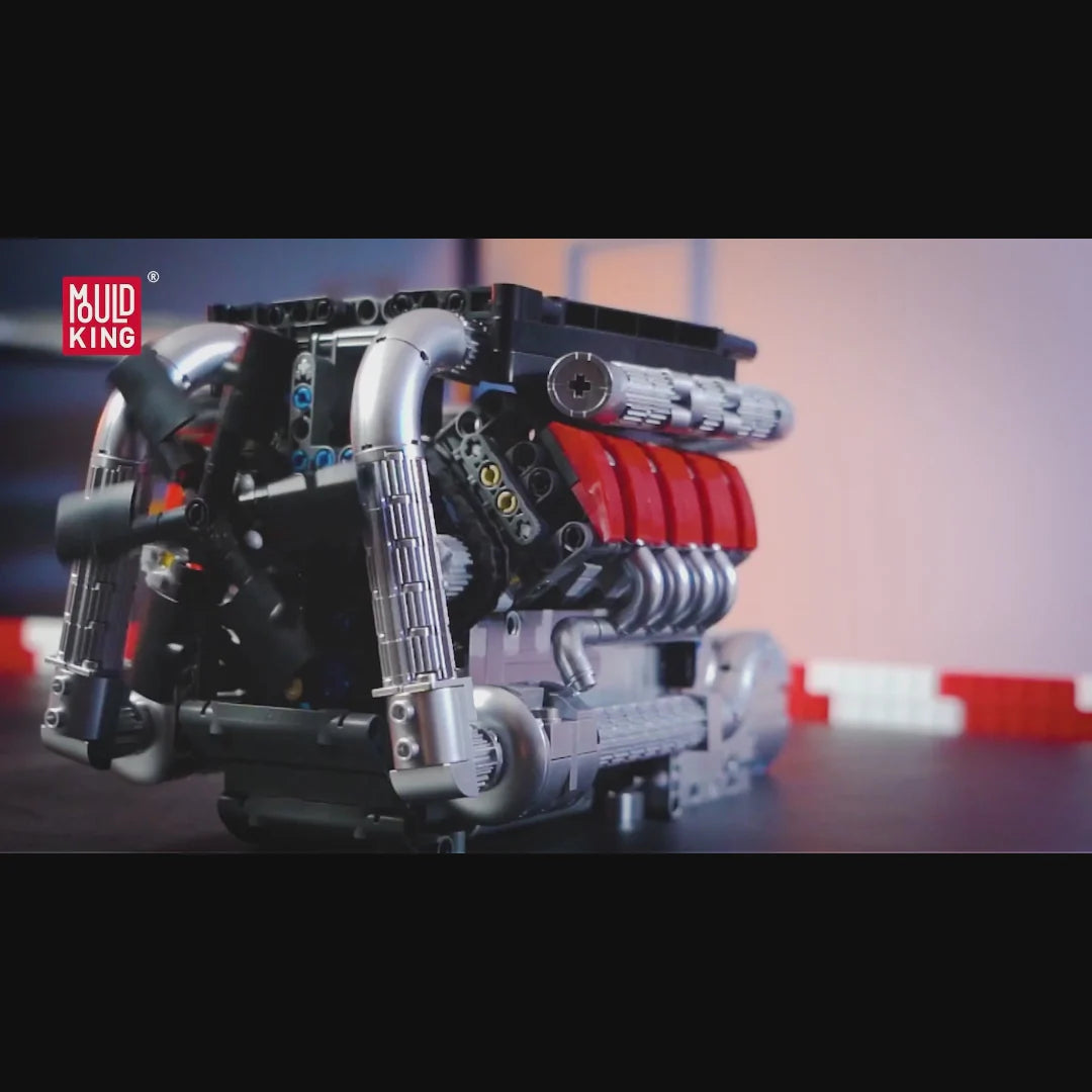 Mould King 10203 M Power V8 Engine & Gearbox Building Set | 1,169 Pcs ...