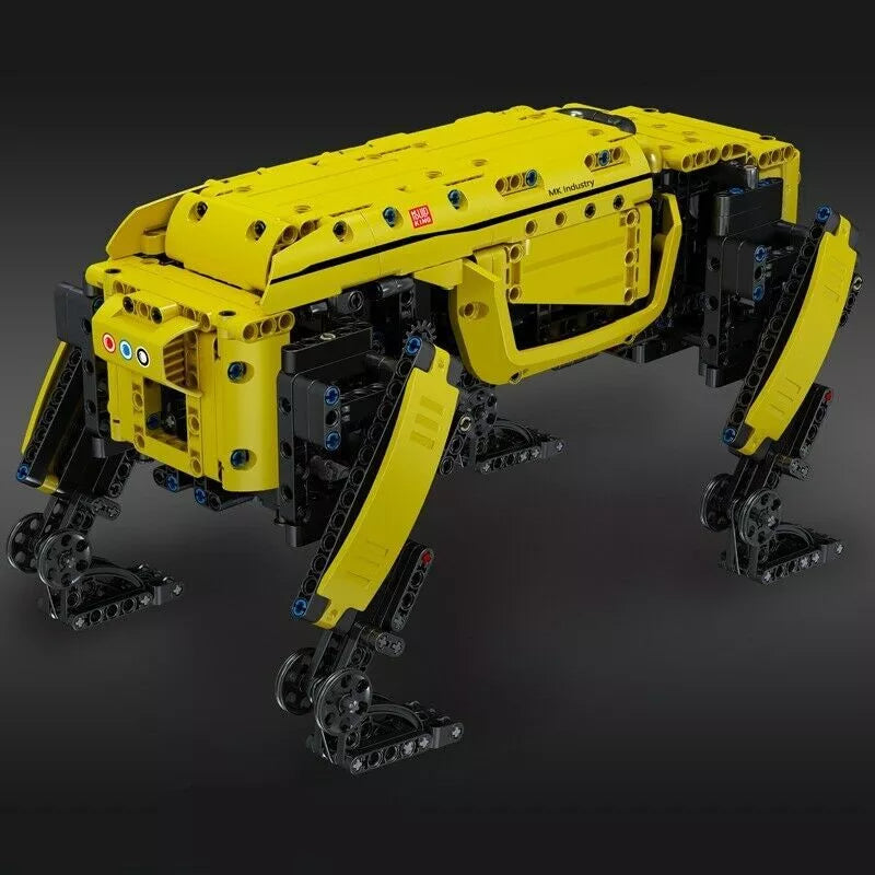 Building Blocks MOC Sets Creator Robot APP RC Motorized Yellow Dog Bri ...
