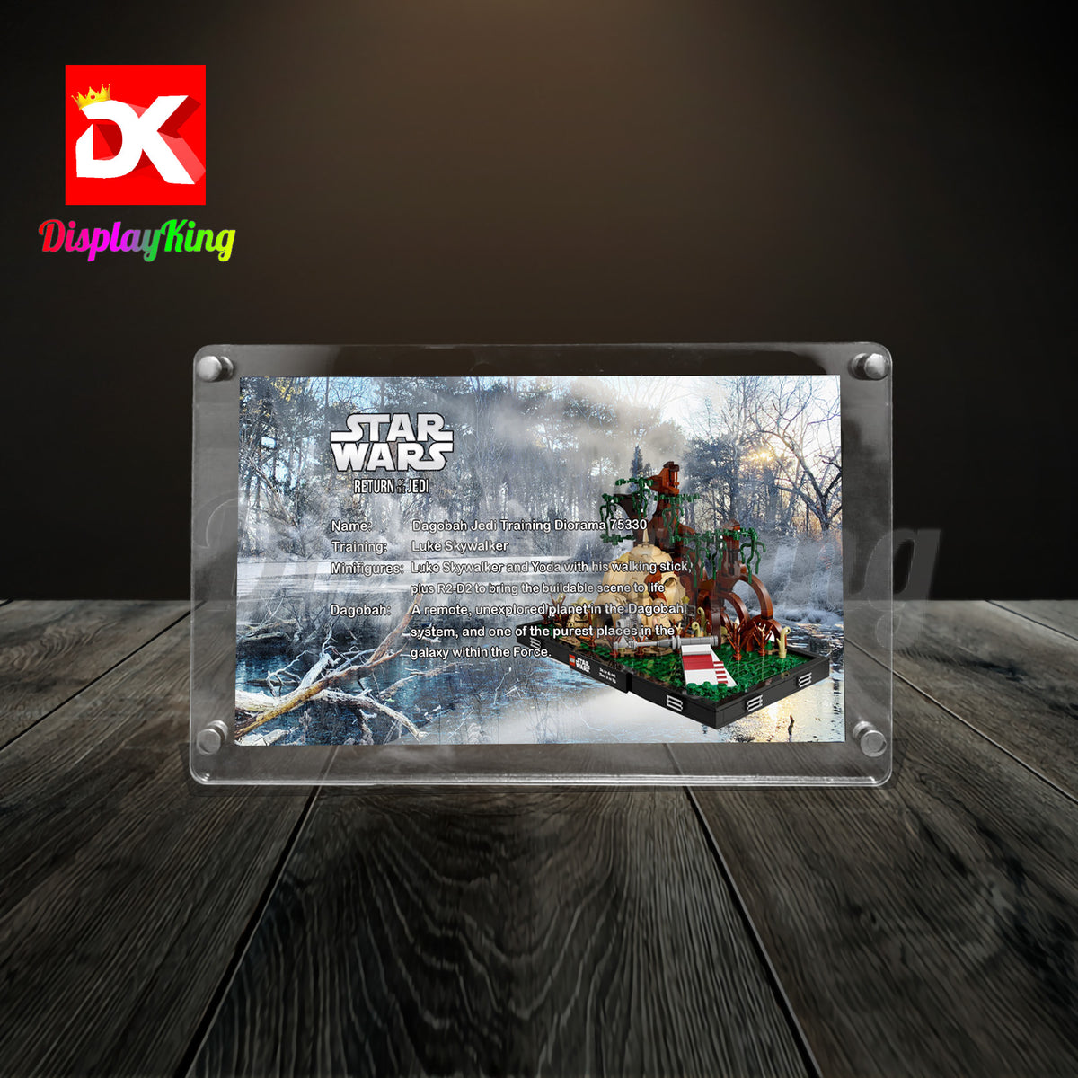 Display King - Acrylic photo frame for Lego Dagobah jedi Training Dior ...