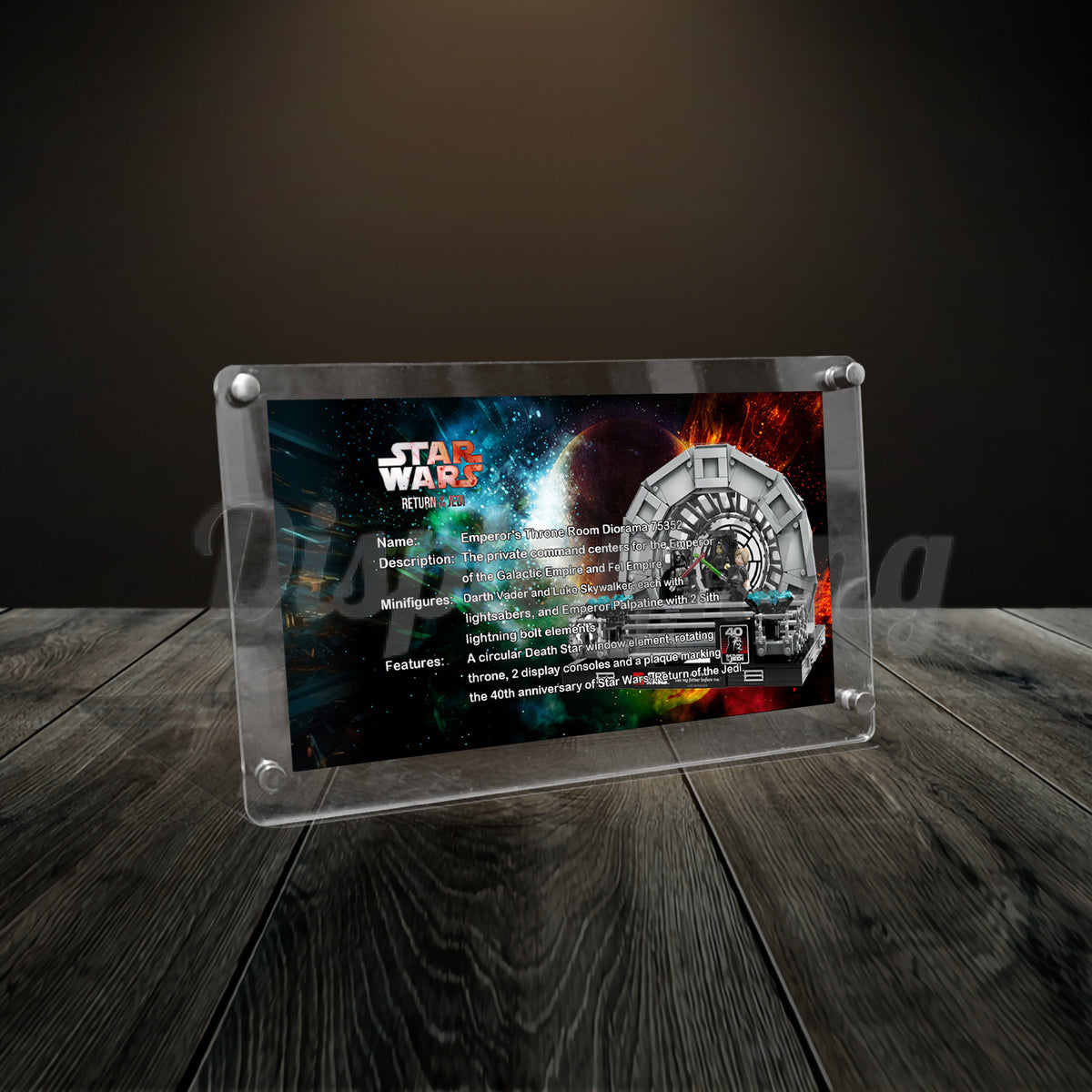 Display King - Acrylic photo frame for Lego Emperor's Throne Room Dior ...