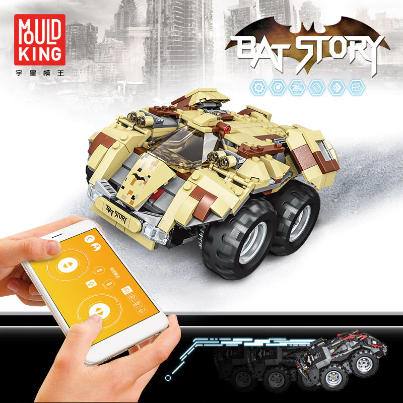 MOULD KING 13020 & 13030 Remote Control Bat Story with 384 Pieces ...