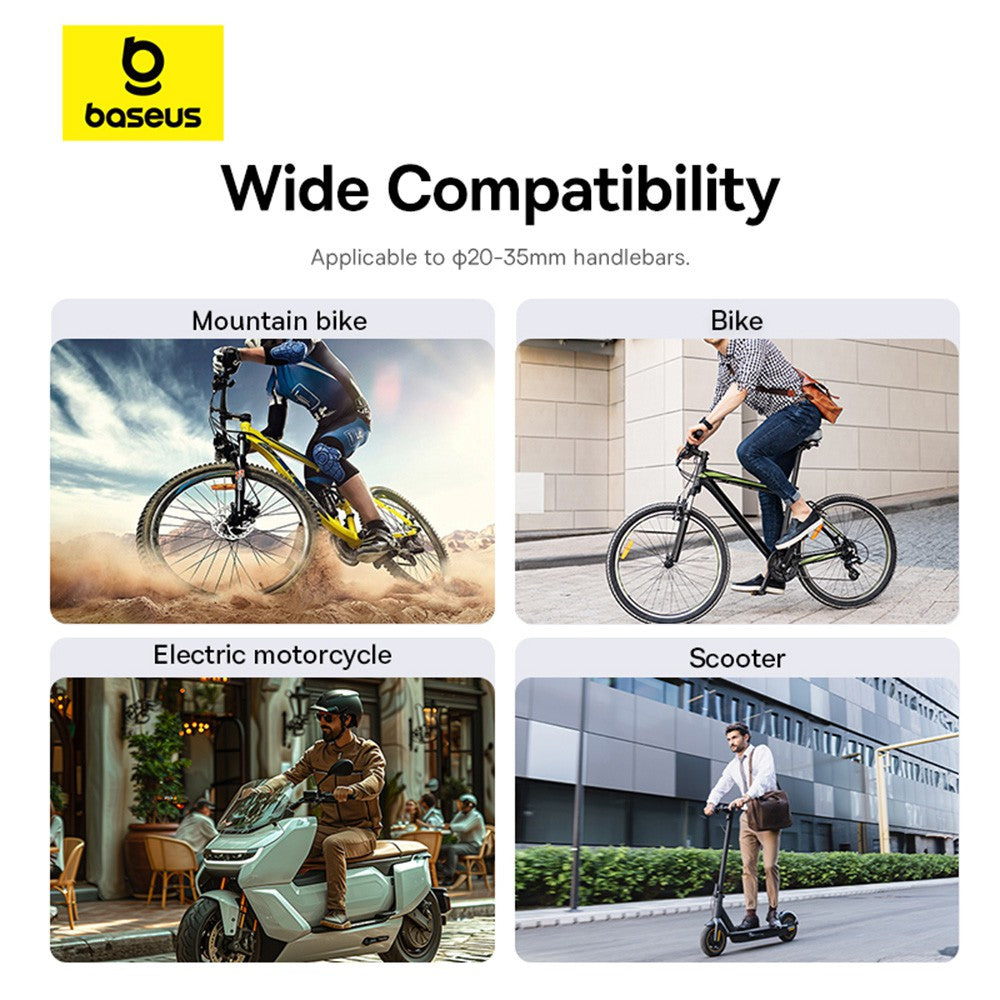 Baseus PrimeTrip Series Magnetic Bike Phone Holder-Cosmic Black ...