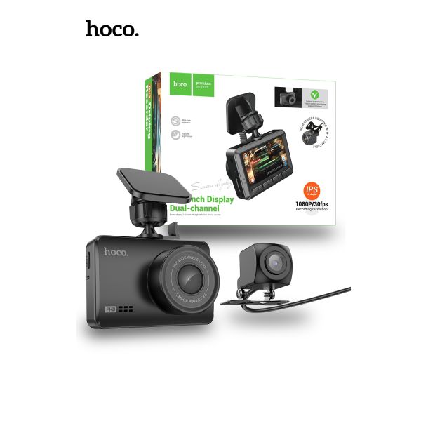 Hoco DV3 Driving Dual Channel Recorder With Display - Black | Goodstuff ...