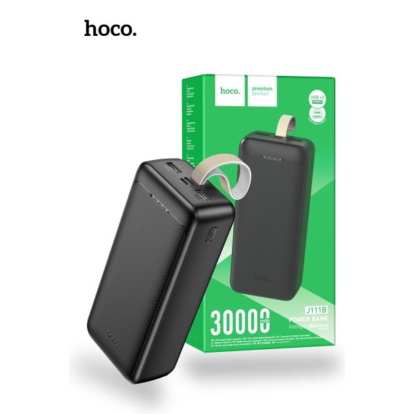 Hoco J111B 30000mAh Smart Charge Power Bank - Black | Goodstuff Australia