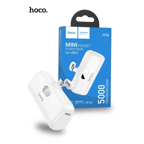 Hoco J116 5000mAh Pocket Power Bank With USB-C Connector | Goodstuff ...