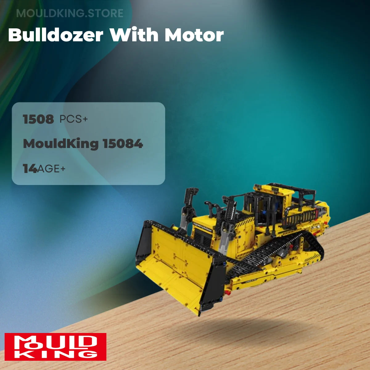 MOULD KING 15084 Bulldozer With Motor with 1508 Pieces | Goodstuff ...