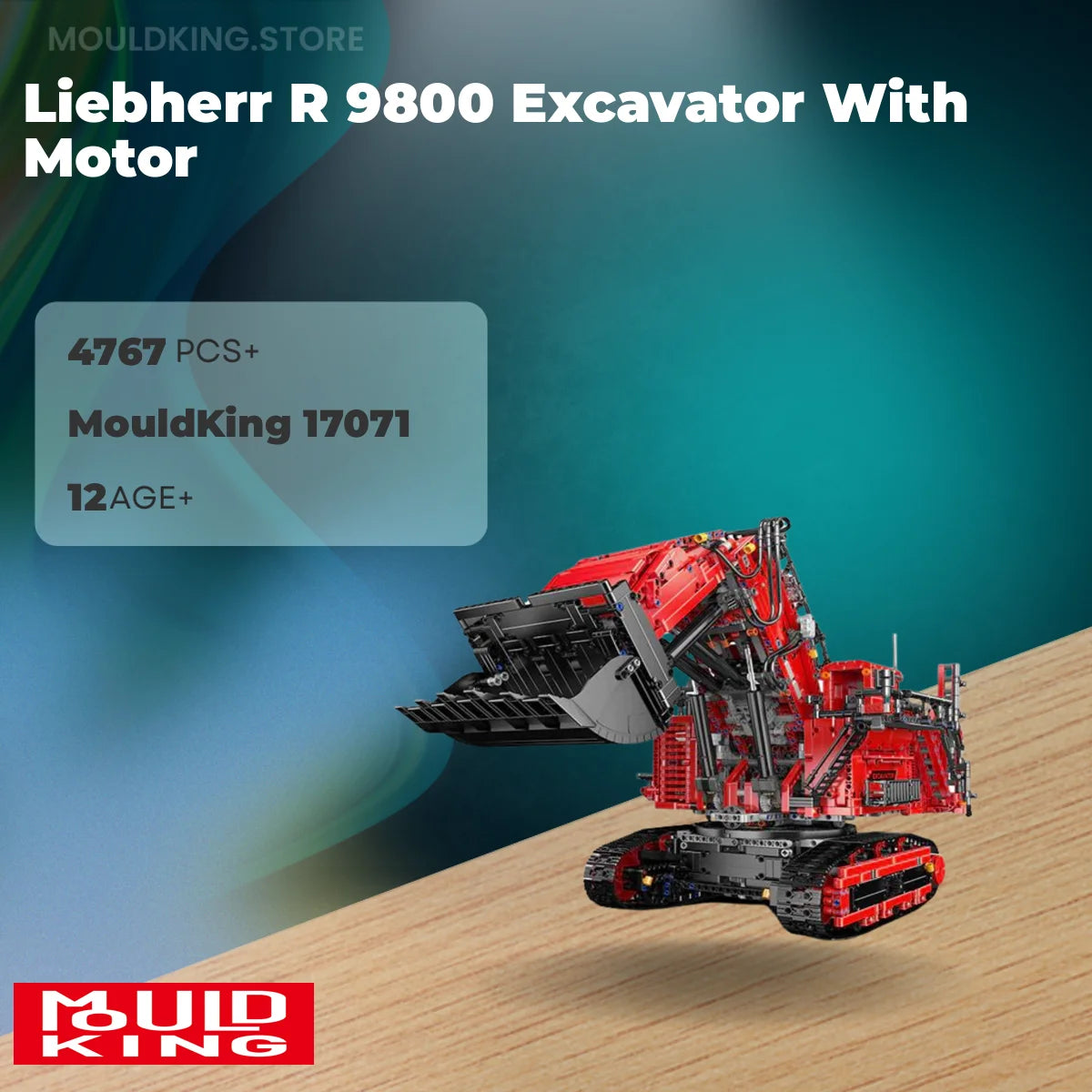 MOULD KING 17071 Liebherr R 9800 Excavator With Motor with 4767 Pieces ...
