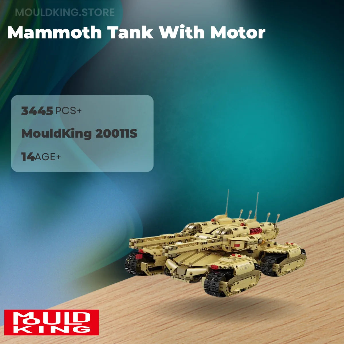 MOULD KING 20011S Mammoth Tank With Motor with 3445 Pieces | Goodstuff ...