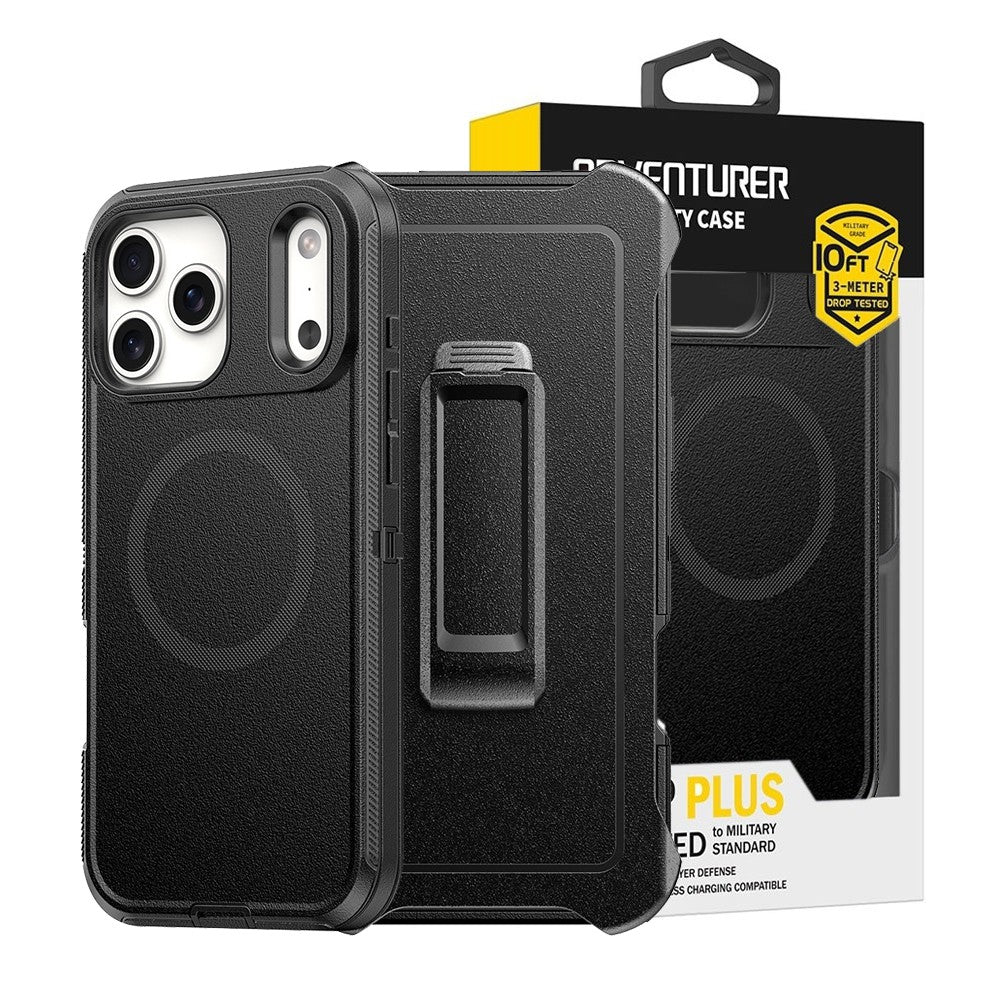 iPhone 17 Pro Max Shockproof Robot Armor Hard Plastic Belt Clip Case C ...