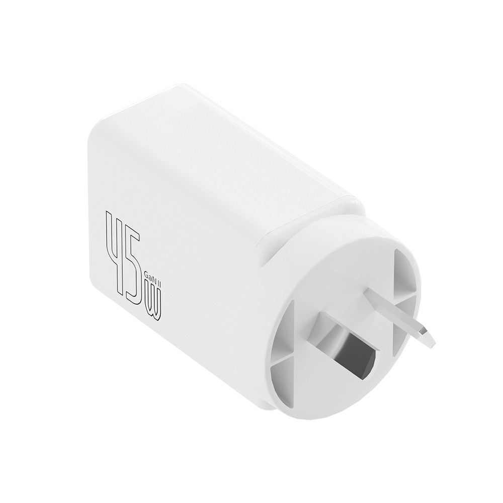 iQuick GaN II 45W PD3.0 Dual USB-C Ports Charging Adapter-White ...
