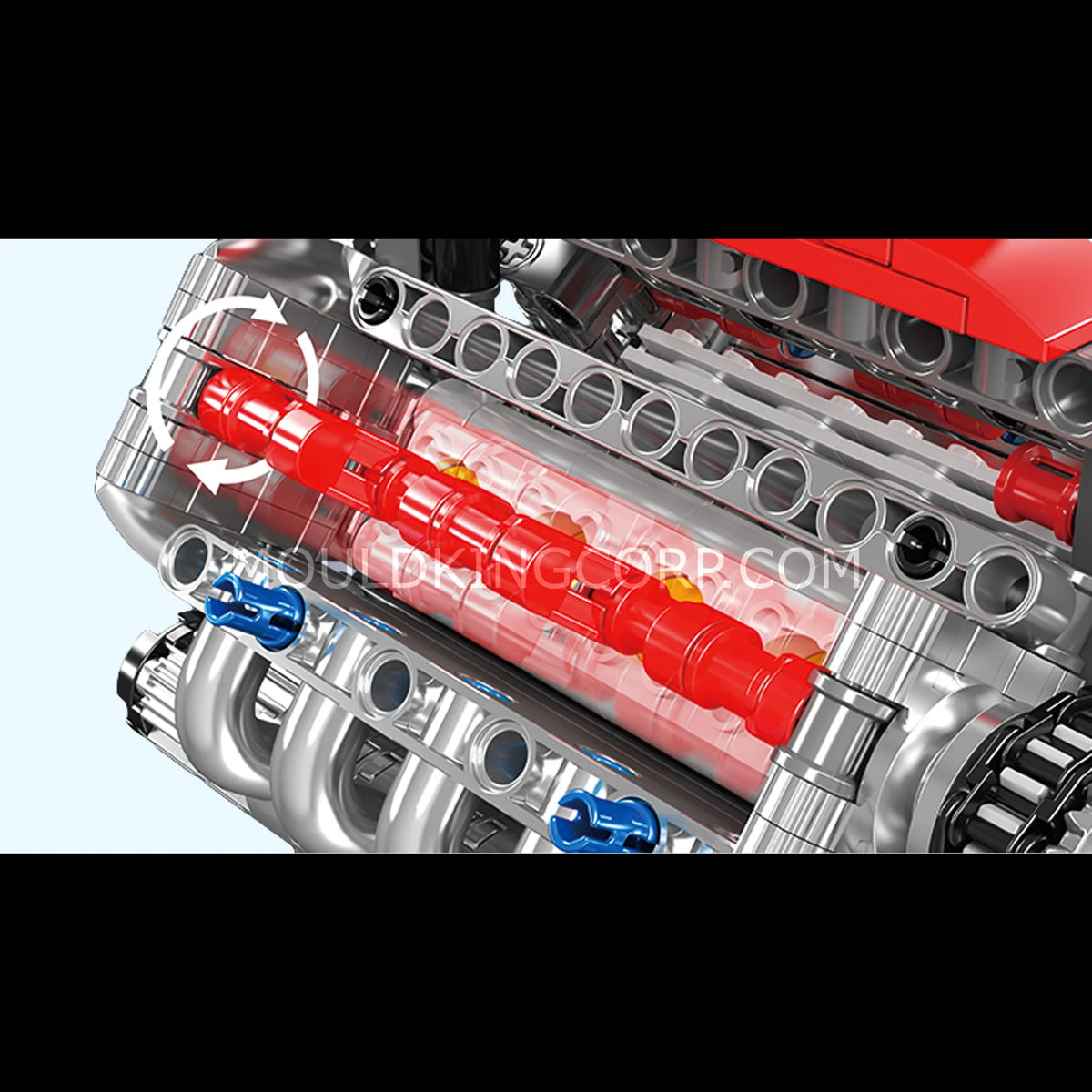 Mould King 10171 Chevy LSX454 Motorized V8 Engine Building Set | 487 P ...