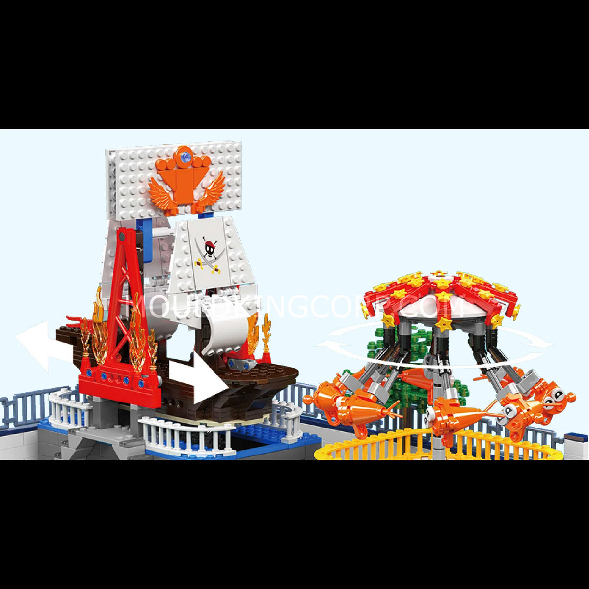 Mould King 11022 Large Amusement Park Building Set | 5,220 Pcs ...