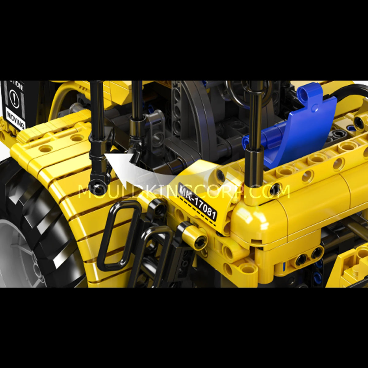 Mould King 17081/17082 Challenger Articulated Tractor Building Set | 1 ...