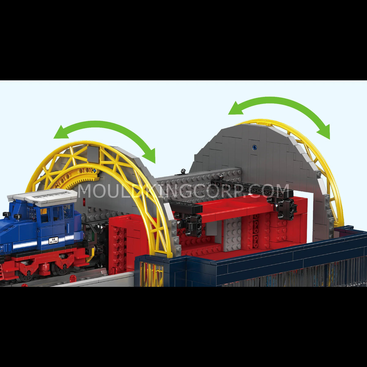 Mould King 17094 Railcar Rotary Dumper Engineering Building Set | 2,83 ...