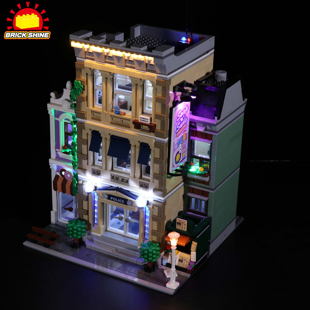 Brick Shine Light Kit for LEGO® Police Station 10278 | Goodstuff Australia