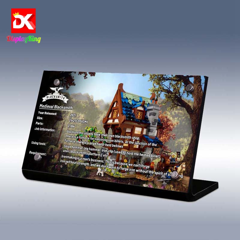 Display King - Display plaque for LEGO Medieval Blacksmith 21325 ...